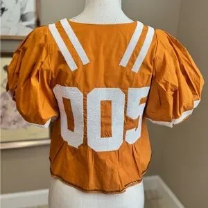 QUEEN OF SPARKLES | Tops | New Queen Of Sparkles Burnt Orange Jersey ...